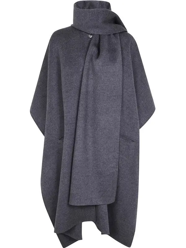 TOTÊME Doublé Scarf Coat - Grey