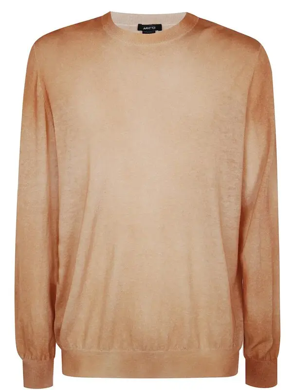 Avant Toi Ultralight Cashmere And Wool Pullover - Yellow