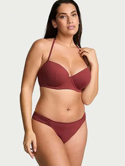 Victoria's Secret Swim Essential Push-up Demi Bikini Top - Red