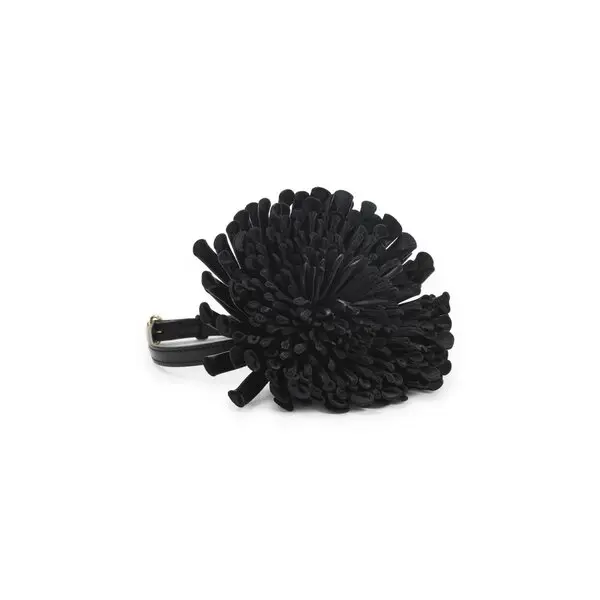 Alaïa Flower Necklace - Black