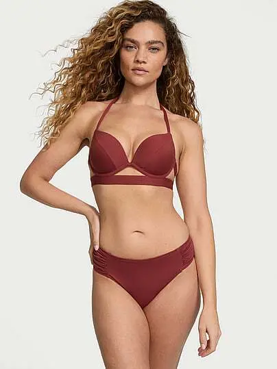 Victoria's Secret Archives Essential Banded Push-up Bikini Top - Red