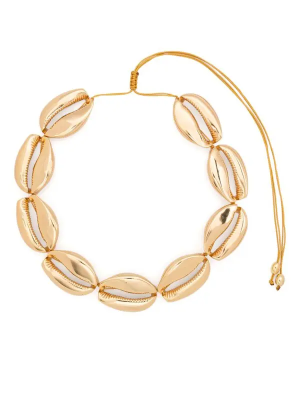 Tohum Design Mega Concha Puka Necklace - Gold