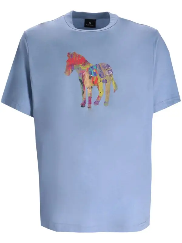 Paul Smith Craft Zebra T-shirt - Blue