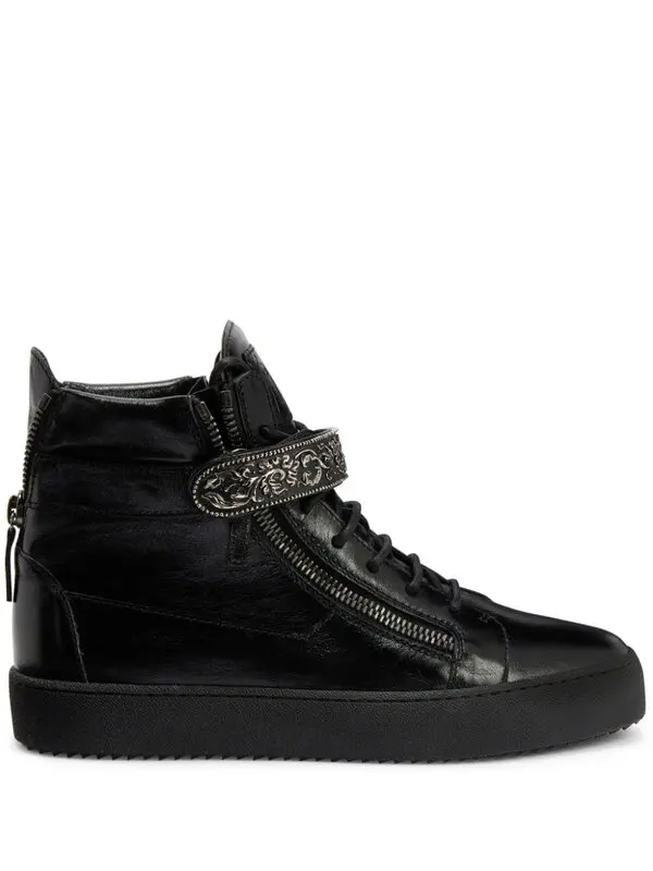 GIUSEPPE ZANOTTI Cony Deluxe High-top Sneakers - Black
