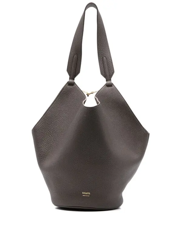 Khaite Small Lotus Shoulder Bag - Brown