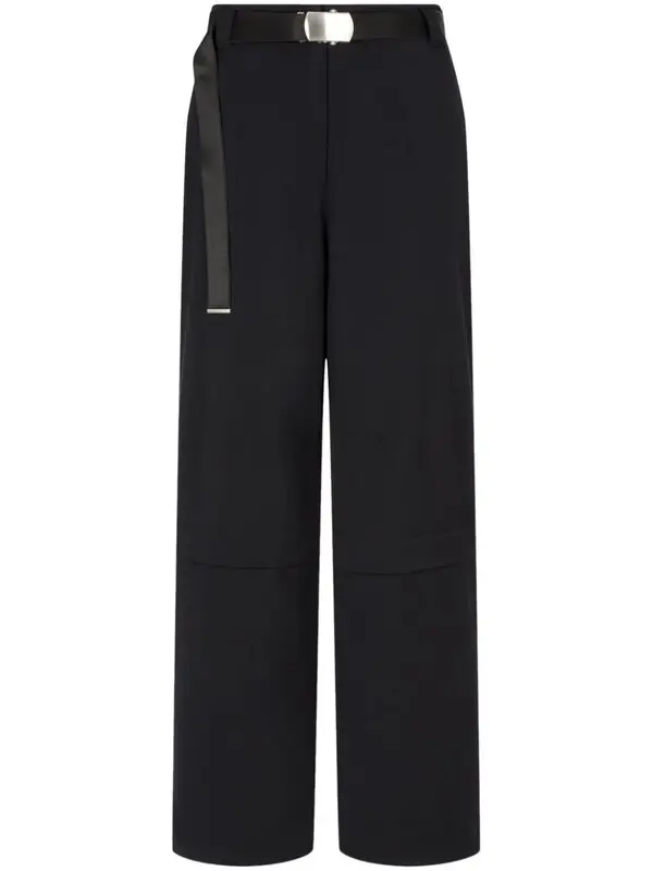 STUDIO TOMBOY Wool Belted Trousers - Black