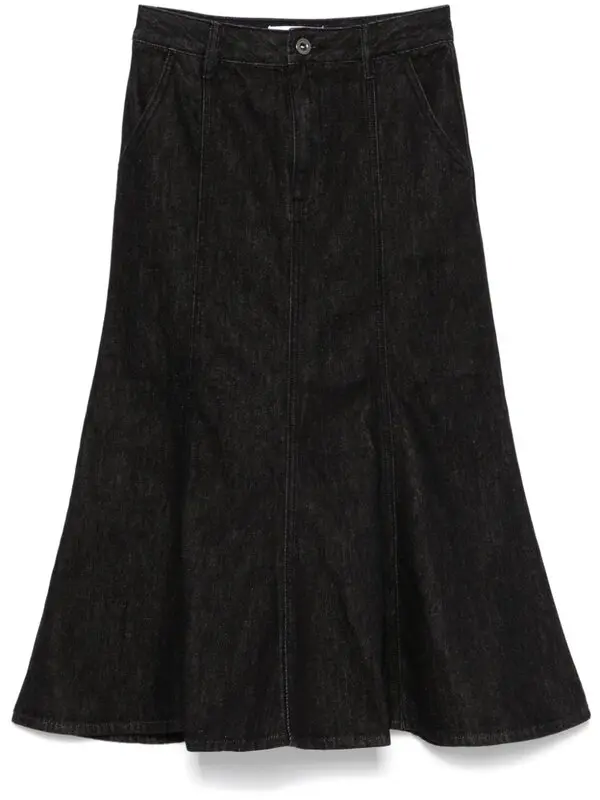 SELF-PORTRAIT Flared Midi Skirt