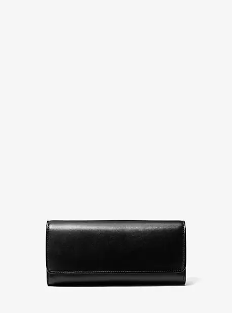 Michael Kors Cate Leather Clutch - Black