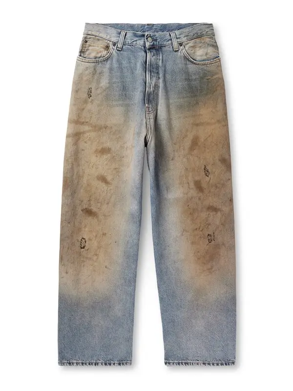 Acne Studios Straight-leg Distressed Jeans - Blue