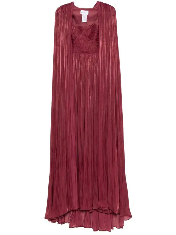 ANA RADU Layered Plissé Gown