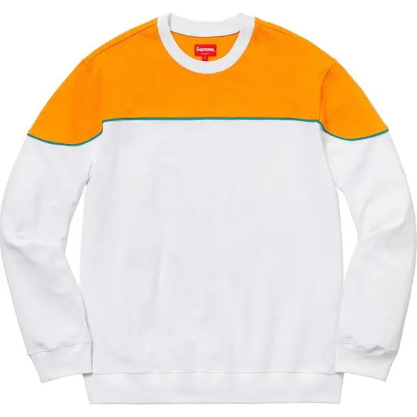 Supreme Yoke Piping Long Sleeve Top - White