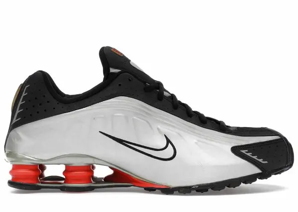 Nike Shox R4 Sneakers - Black/metallic Silver/max Orange