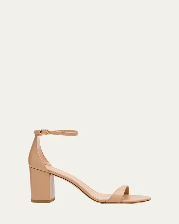 STUART WEITZMAN Nudist 75mm Block Sandals - Adobe