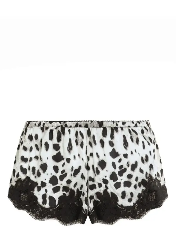 Dolce & Gabbana Leopard-print Satin Shorts