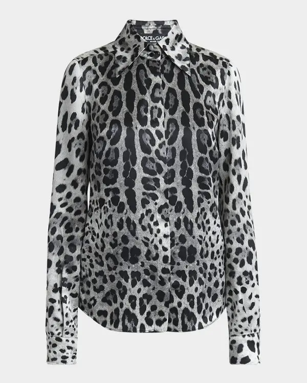 Dolce & Gabbana Animal Print Blouse