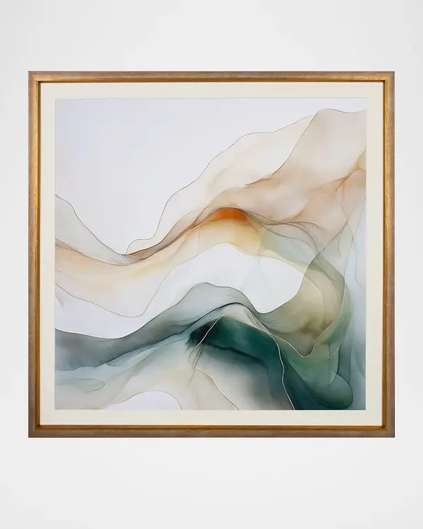 SHADOW CATCHERS Green Splash Ii" Framed Giclee Irina Orlov