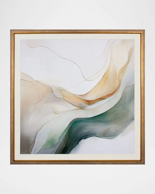 SHADOW CATCHERS Green Splash Iii" Framed Giclee Irina Orlov