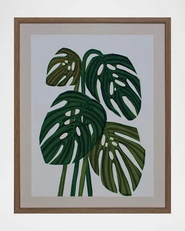 SHADOW CATCHERS Tropical Flourish" Framed Lithograph