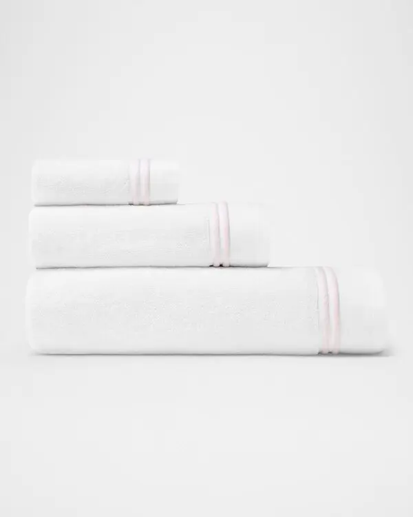SFERRA Aura Nuova Hand Towel - White/pink
