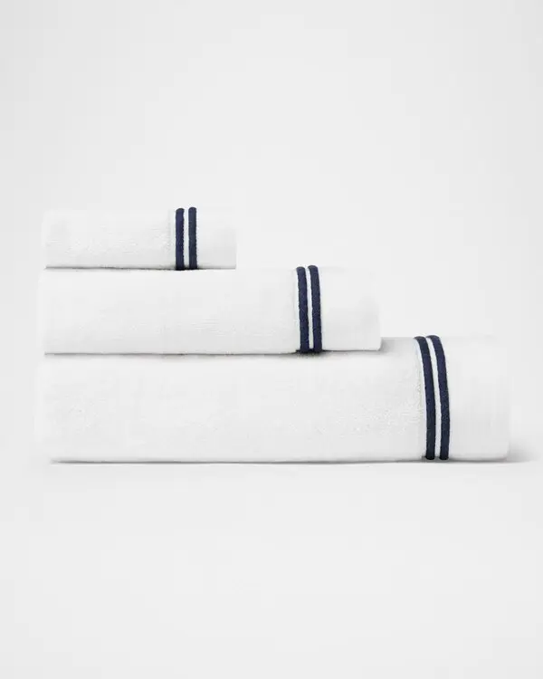 SFERRA Aura Nuova Bath Sheet - White/navy