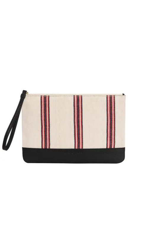 K'AI & VROSI Apollon Handwoven Clutch - Black