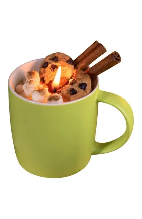 SOUTHLAKE GIFTS Fireside Cocoa Candle Mug Realistic Food Candle