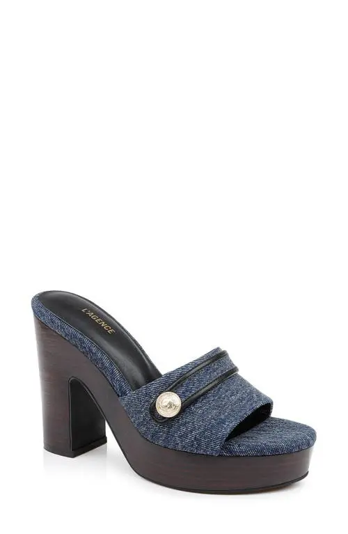 L'Agence Gladys Platform Slide Sandal