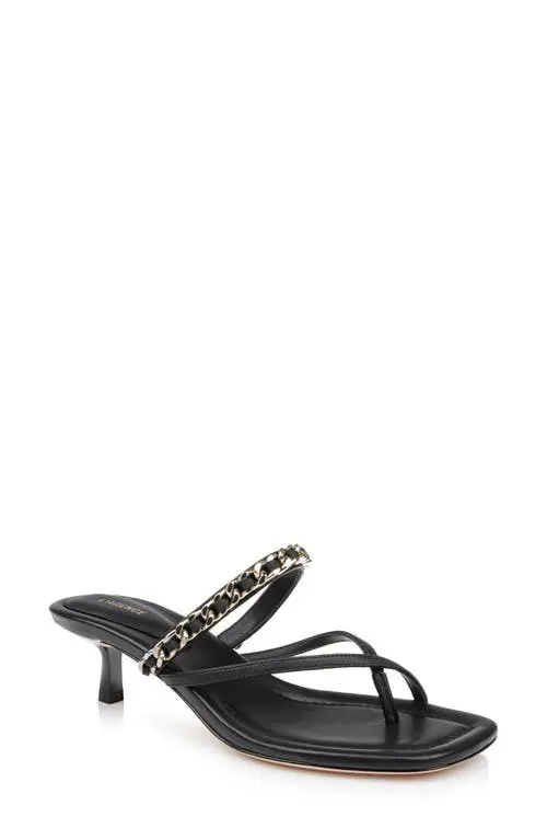 L'Agence Georgette Kitten Heel Slide Sandal