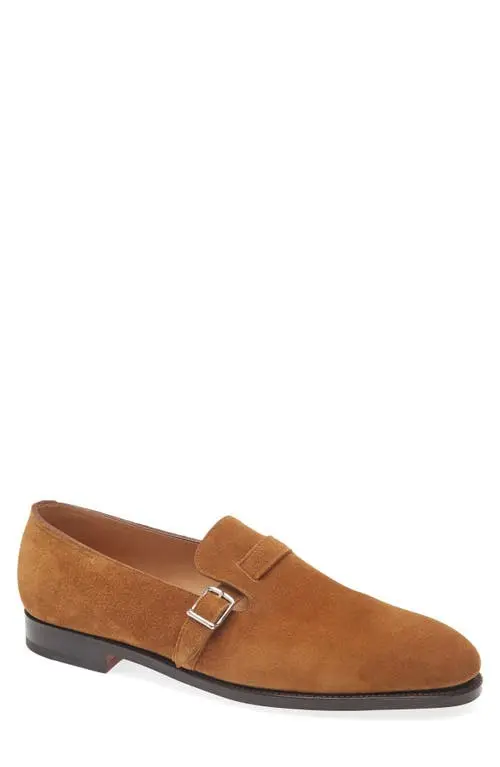 John Lobb Delano Ii Buckle Loafer - Tobacco