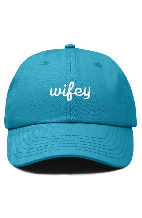 DALIX Wifey Embroidered Cap - Teal