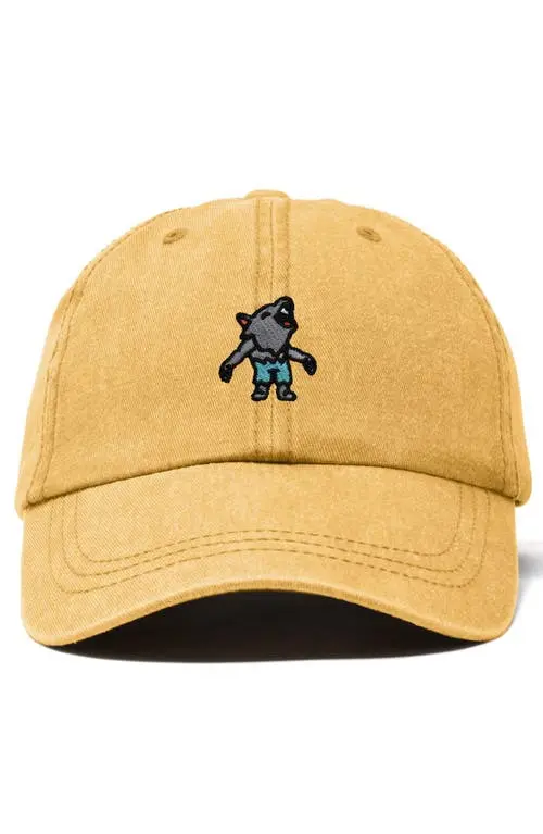 DALIX Werewolf Embroidered Cap - Washed Gold