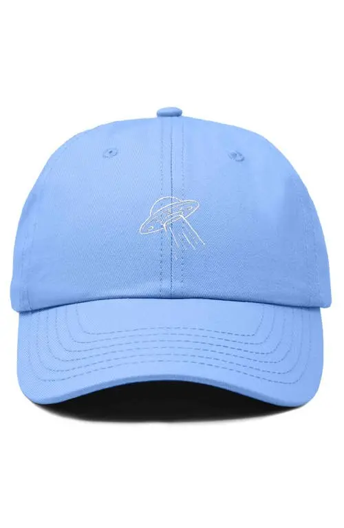 DALIX Ufo Embroidered Dad Cap - Light Blue