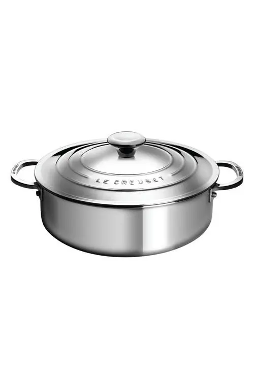 LE CREUSET Signature 4.5-quart Stainless Steel Rondeau - Silver