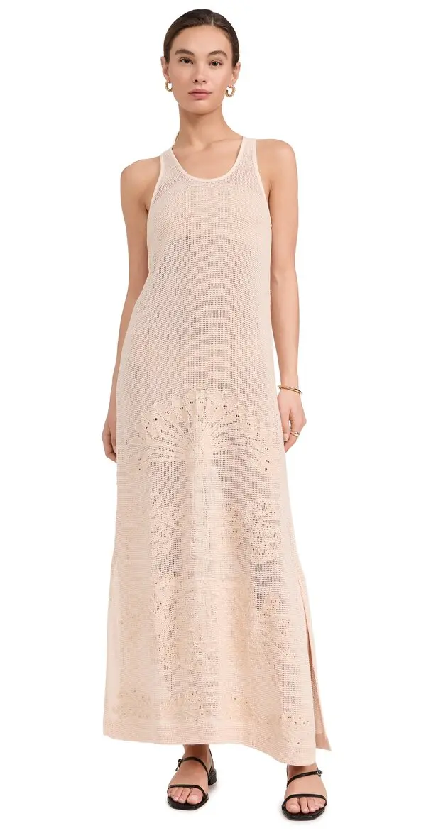 Las Surenas Las Sureñas Long Net Maxi Dress