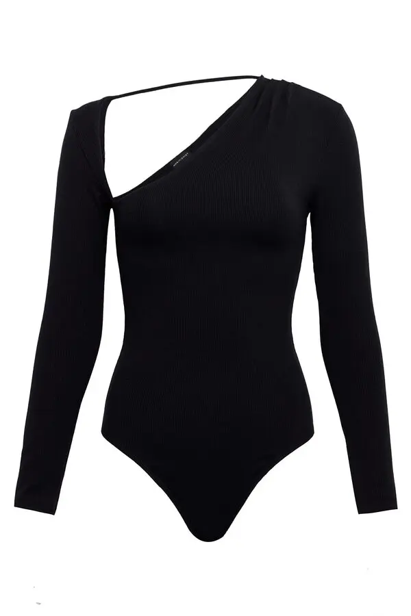 Shop Ambitionist The Triangle Ribbed Long Sleeve Bodysuit