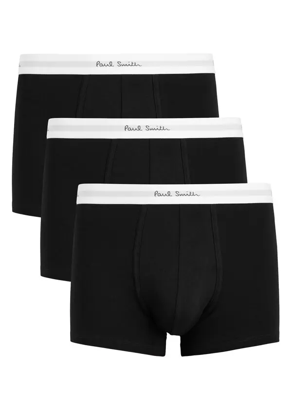 Paul Smith Stretch-cotton Trunks - Black