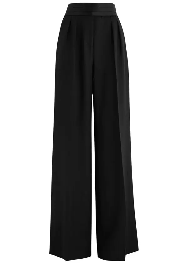 Rebecca Vallance Eclipse Satin-paneled Trousers