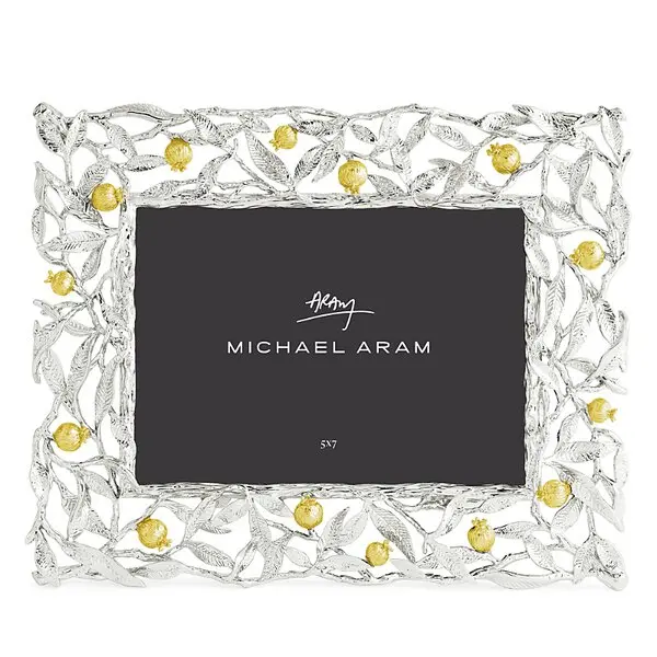 Michael Aram Pomegranate & Gold Frame, 5 X 7