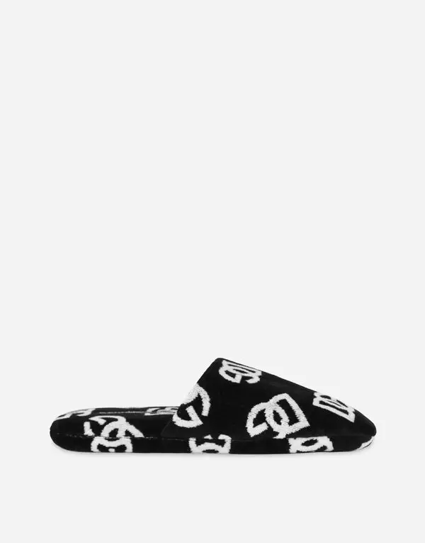 Dolce & Gabbana Jacquard Cotton Terry Slippers