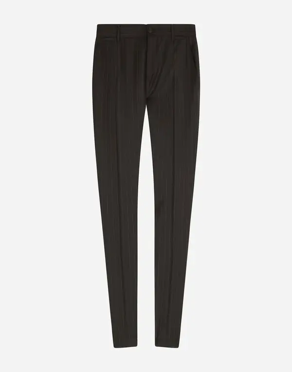 Dolce & Gabbana Pinstriped Low-rise Pants - Multicolor