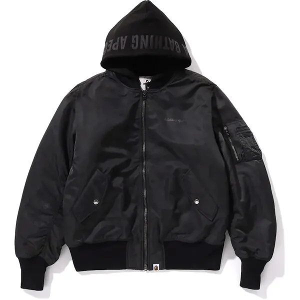 BAPE Ma1 Nylon Jacket - Black