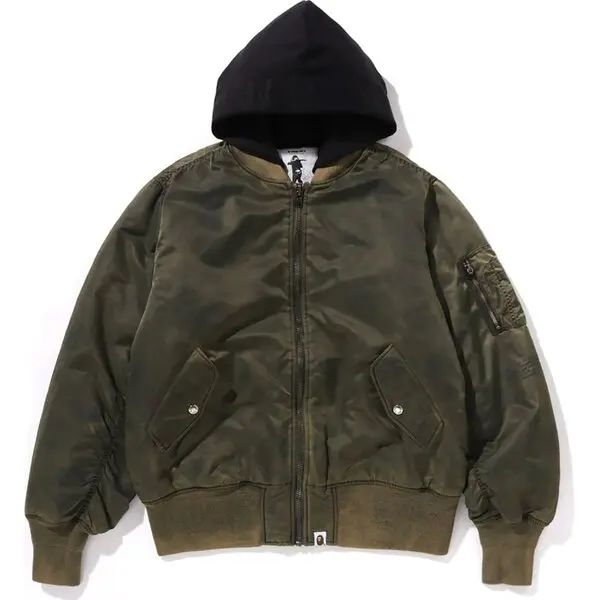 BAPE Nylon Ma1 Jacket - Olive Drab