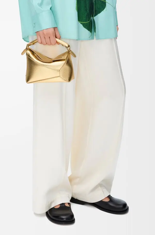 Loewe Mini Puzzle Edge Bag - Gold