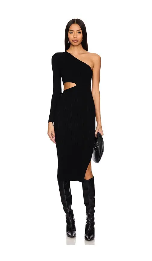 Allsaints Daisy Knit Dress In Black - 30% Off | Editorialist