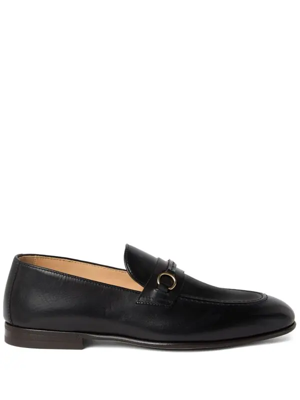 Brunello Cucinelli Leather Loafers - Black