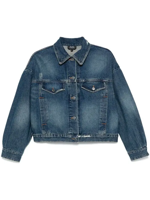 A.p.c. Distressed Denim Jacket