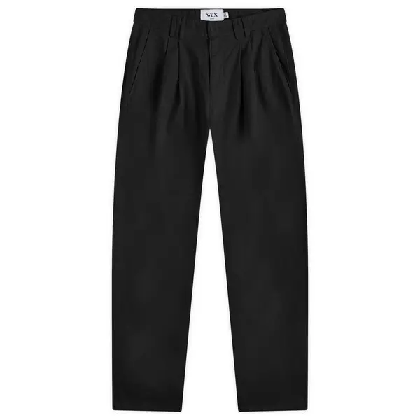 WAX LONDON Raleigh Pleat Twill Trousers - Black