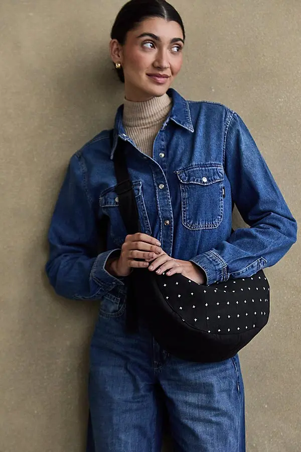 ANCHAL Crescent Crossbody Bag