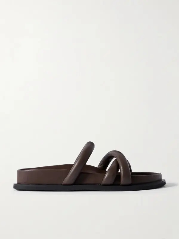 ST. AGNI Leather Slides