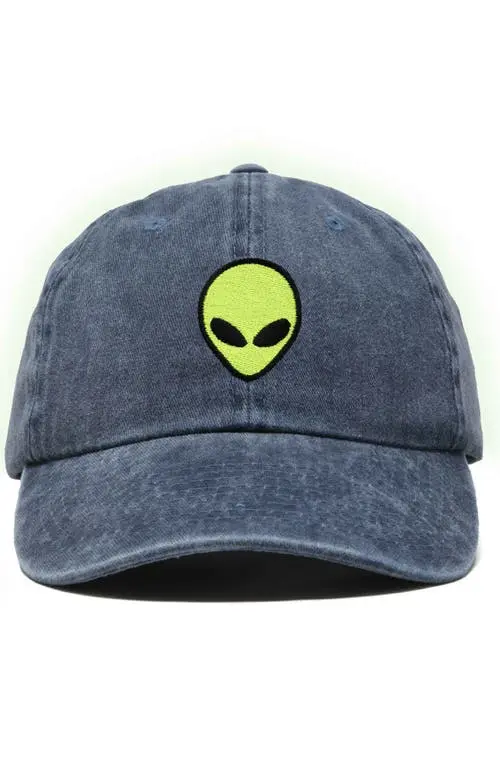 DALIX Alien Dad Cap - Washed Navy Blue